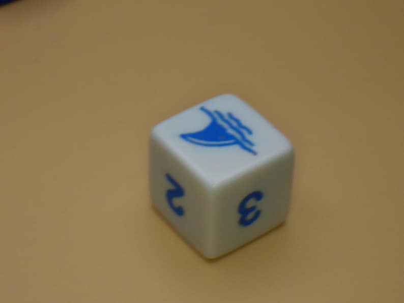 Shark Fin Custom D6 Die 16mm Six Sided RPG Tool Tabletop - Etsy