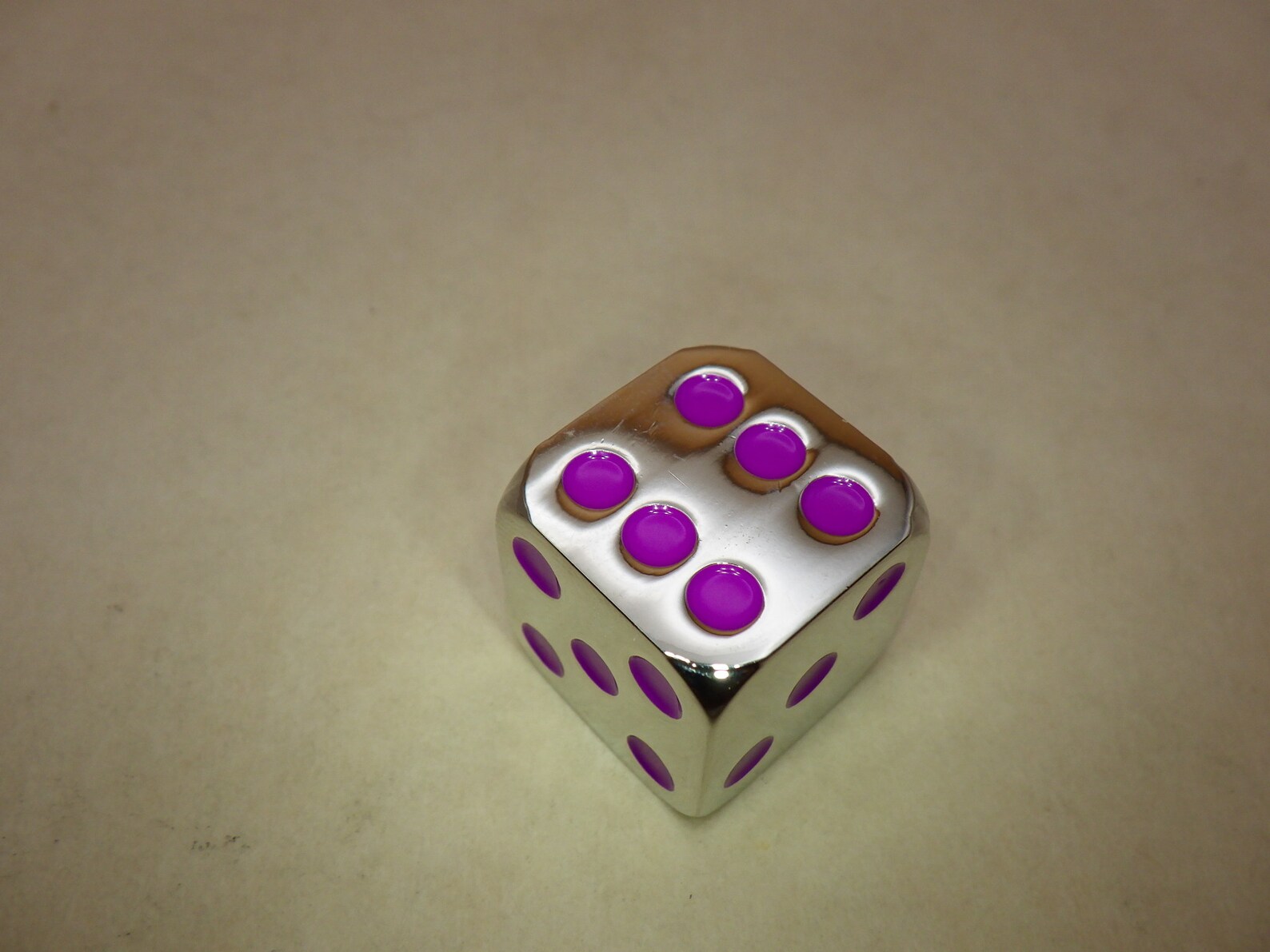 Metal D6 Dice Silver / Colored Pips 15mm Six Sided Die | Tabletop RPG ...