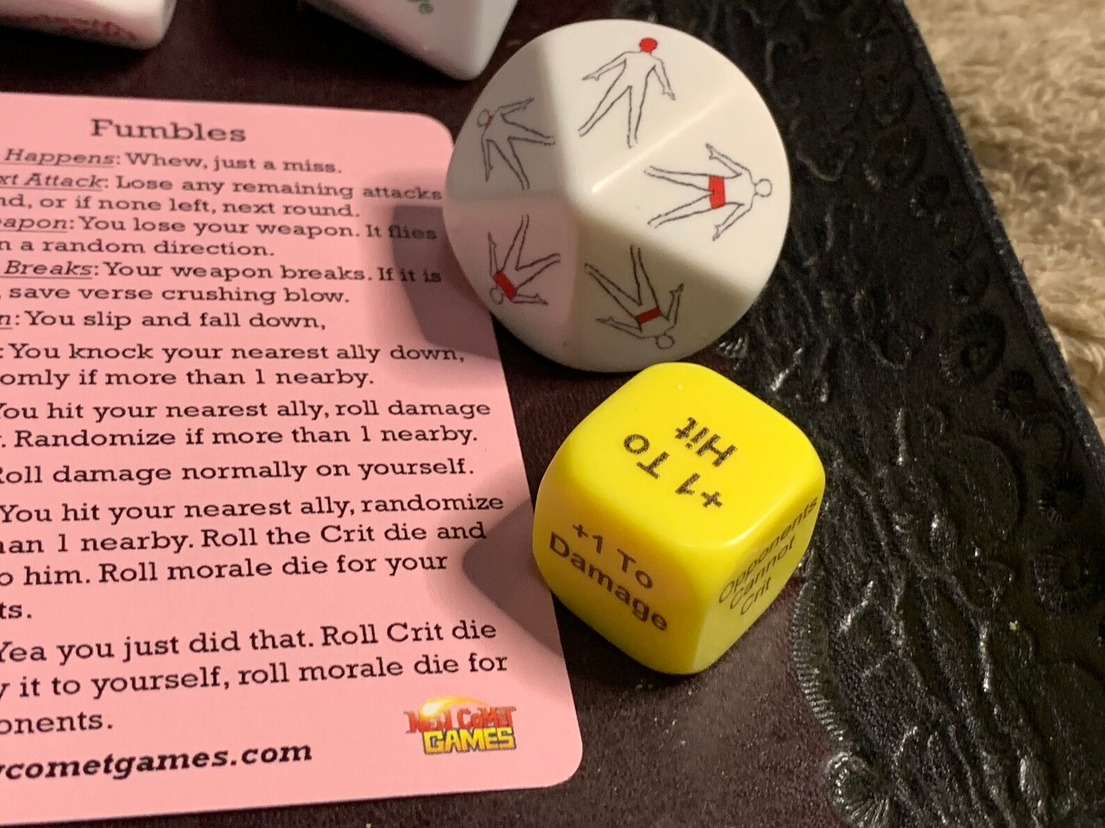RPG Critical Hit and Fumble Dice Tabletop Gaming Game Roll - Etsy