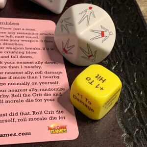 RPG Critical Hit and Fumble Dice Tabletop Gaming Game Roll - Etsy