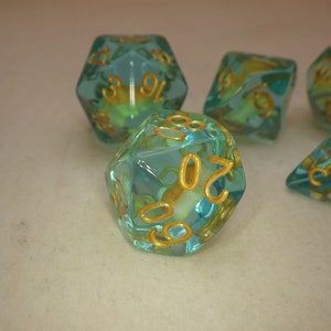 Turtle Dice 16mm 7 Die Polyhedral Dice Set - RPG Tool Tabletop Roleplay ...