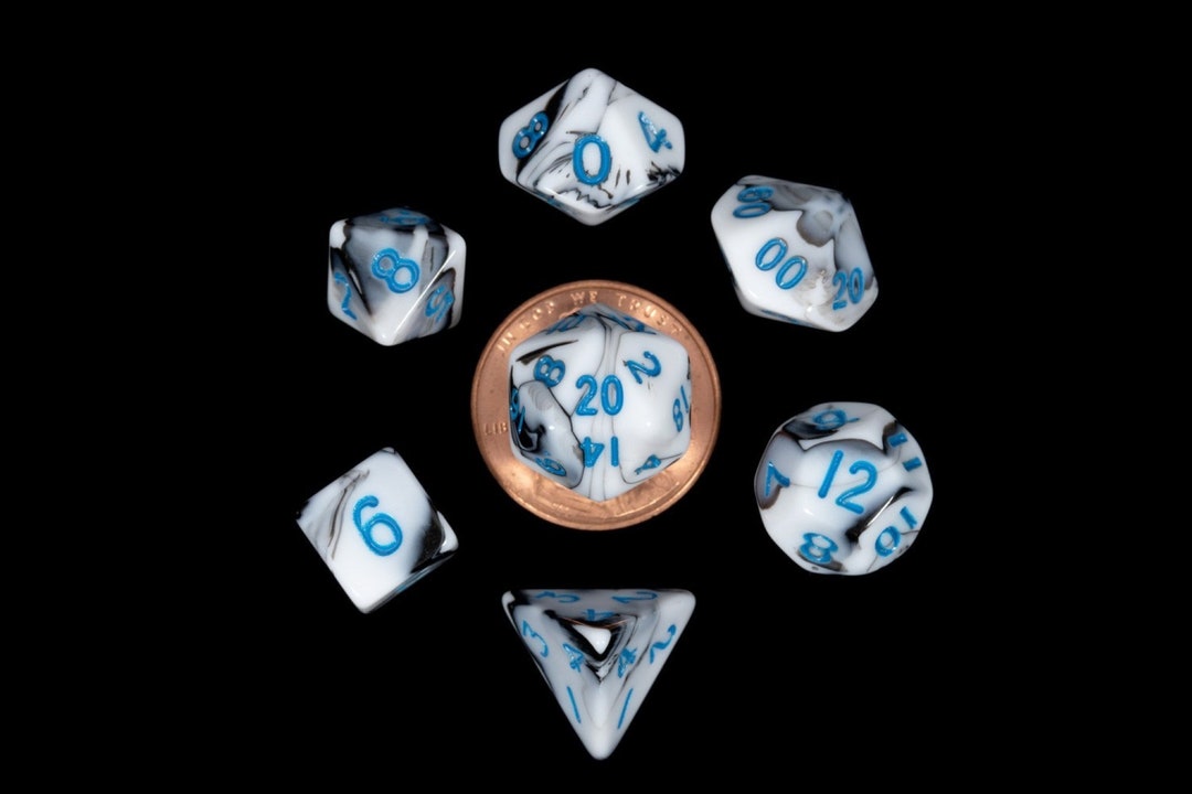 10mm Mini Poly 7 Dice Set RPG Tool Tabletop Roleplay Games - Etsy Australia