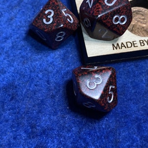 10D10 Dice Ten 10-sided Speckled & Elemental Silver RPG Tabletop Gaming ...