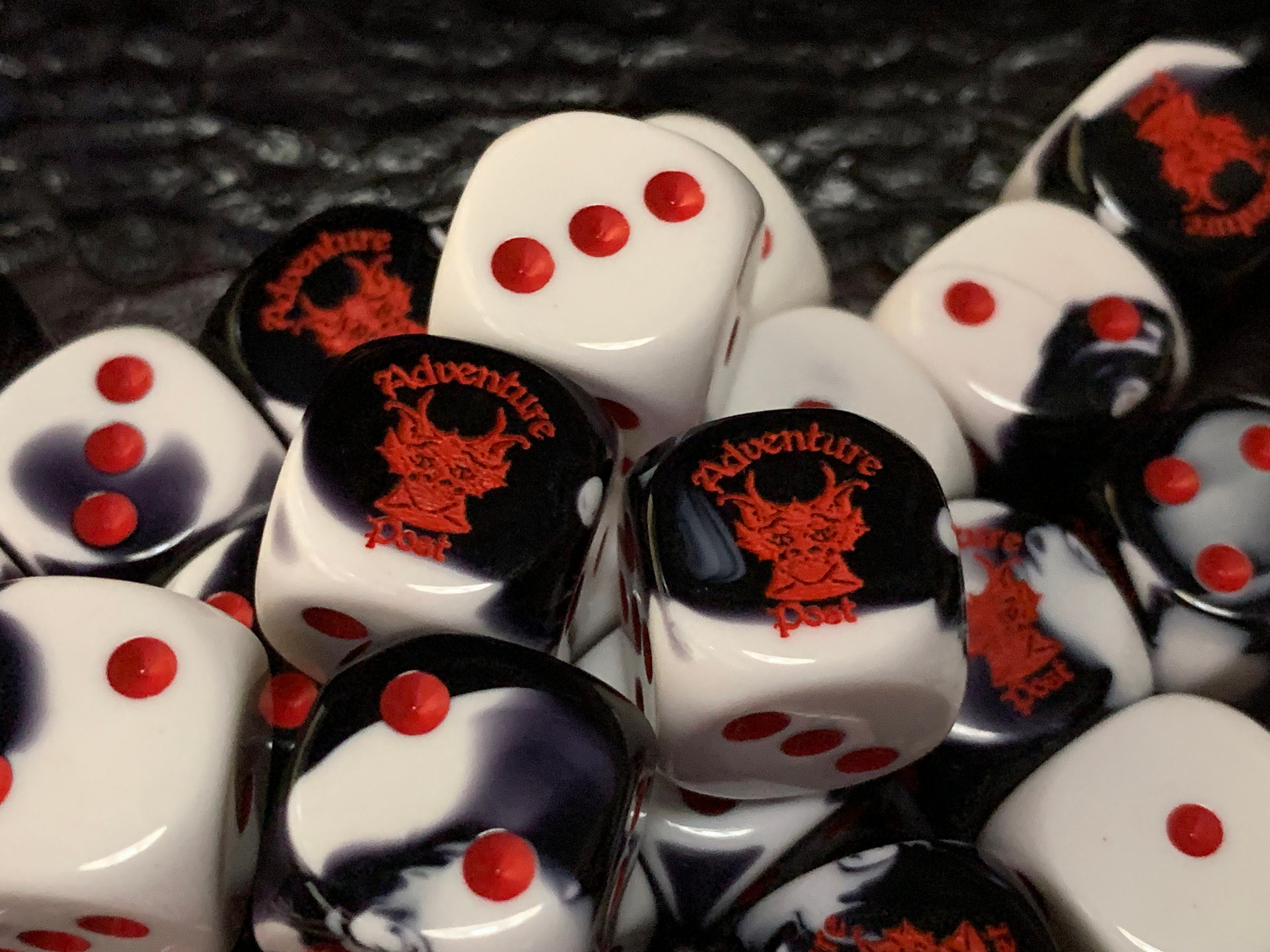 Adventure Post Logo Customized Six-Sided Dice Red Dragon | Etsy