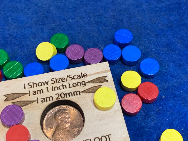 Small Round Wood Game Markers 50/bag RPG Tabletop Gaming - Etsy