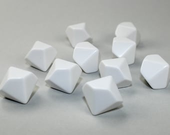 10D4 10 Four Sided 16mm Blank White Dice RPG Gaming Tabletop | Etsy