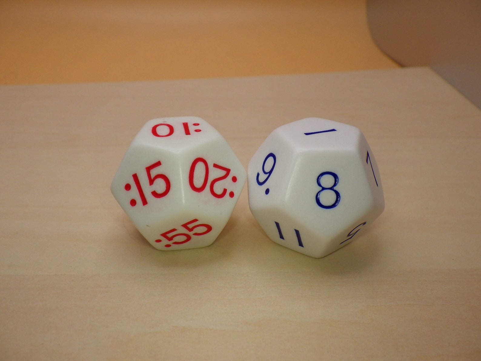 Large Time Dice Hours Minutes Learn Teach Manipulate - RPG Tool ...