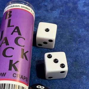 Blackjack, C-low, Craps, Dice Games - Instructions With 5 Dice - RPG ...
