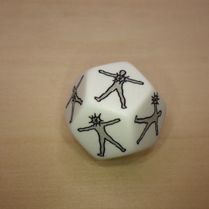 D12 Hit Location Dice Body Parts 28-30mm - Tabletop Craft Supply ...