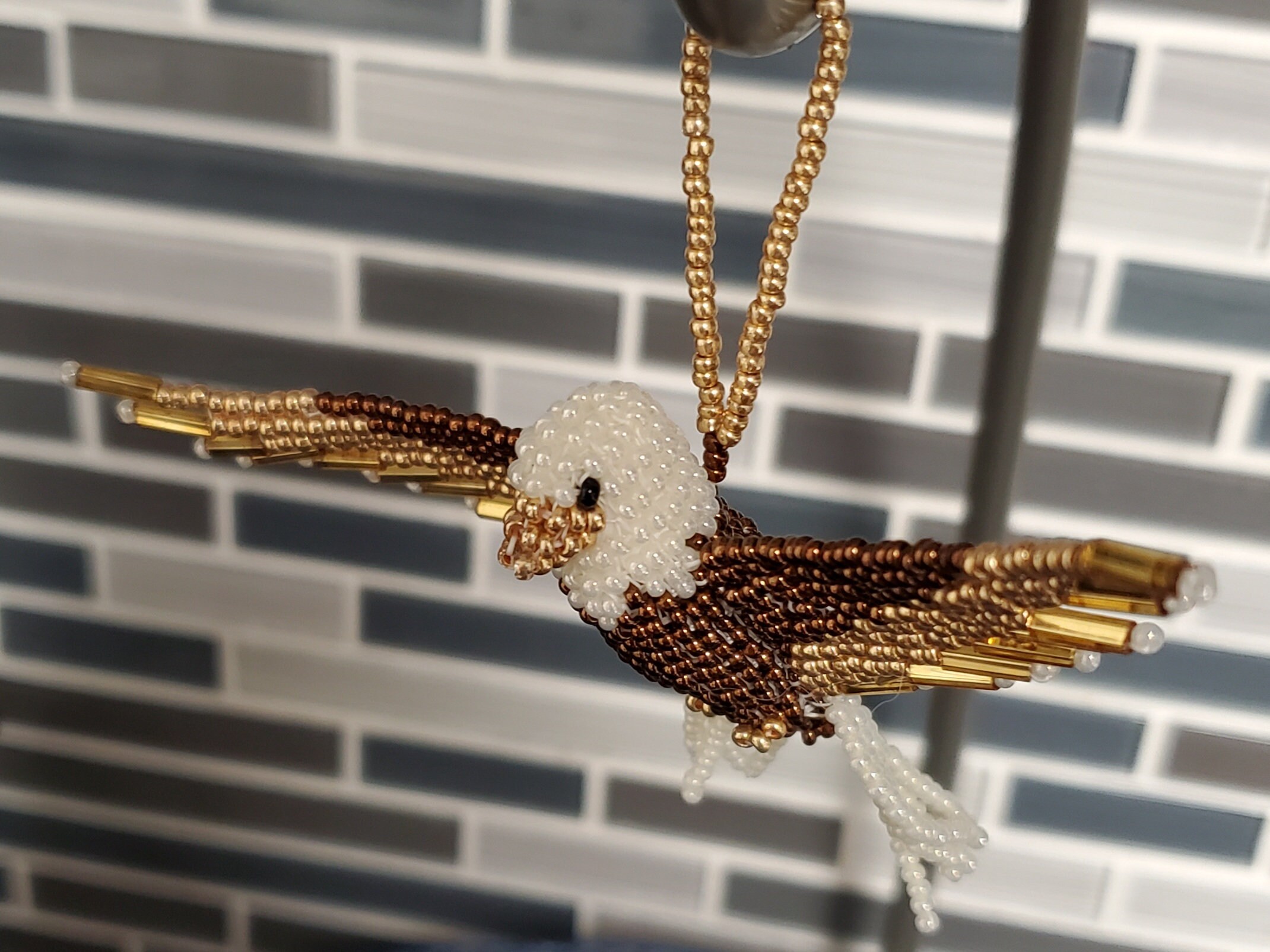 Beaded Eagle Ornament Suncatcher - Etsy