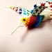 White Beaded Hummingbird Kit With Pattern and Supplies - Etsy