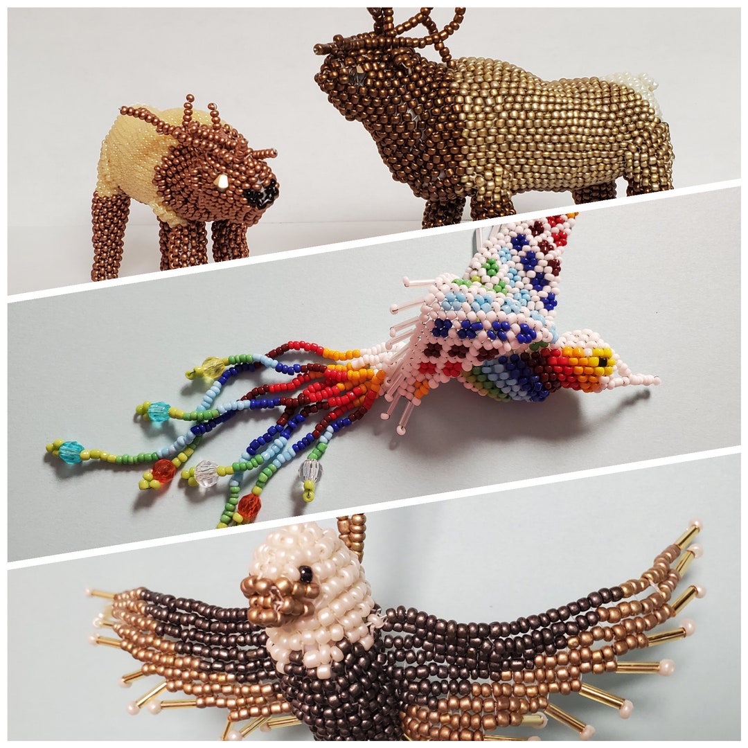 Beaded Hummingbird, Eagle, and Elk Patterns (tutorials Only) - Etsy