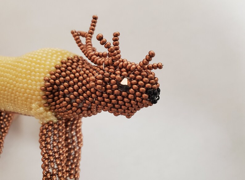 Beaded Elk reindeer Pattern tutorial Only - Etsy
