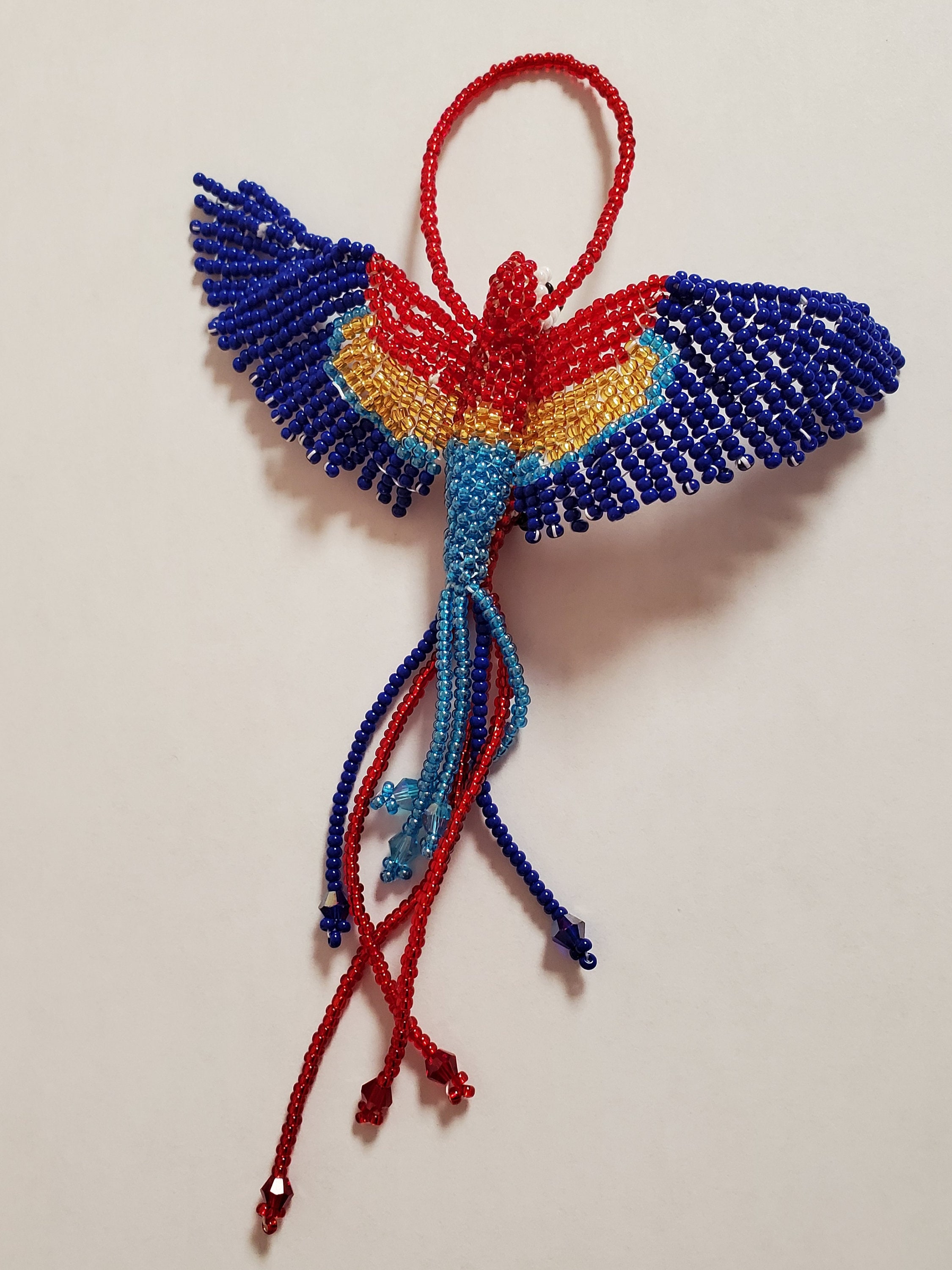 Beaded Scarlet Macaw Parrot Pattern (tutorial Only) - Etsy