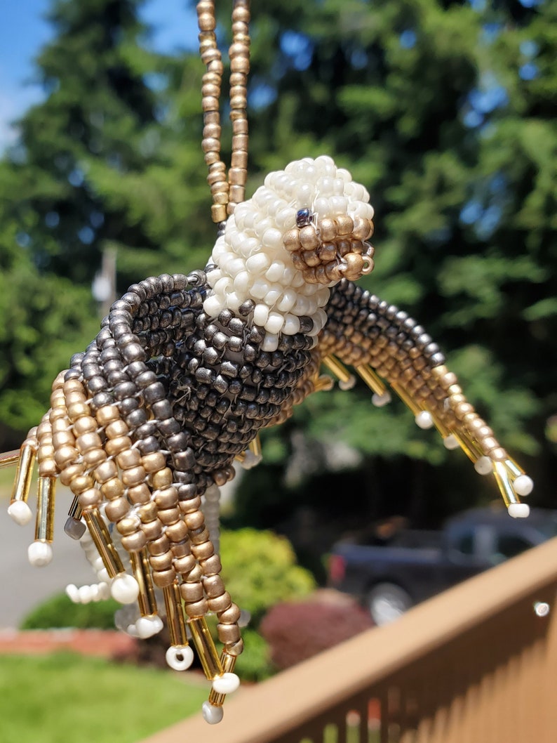 Beaded Eagle Pattern Square Stitch tutorial Only - Etsy