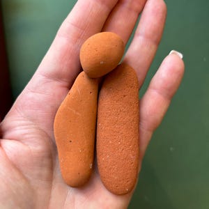 Red Brick Pebbles Stone Set of 30 Pcs - Beach Stone - Bulk Sea Stone ...