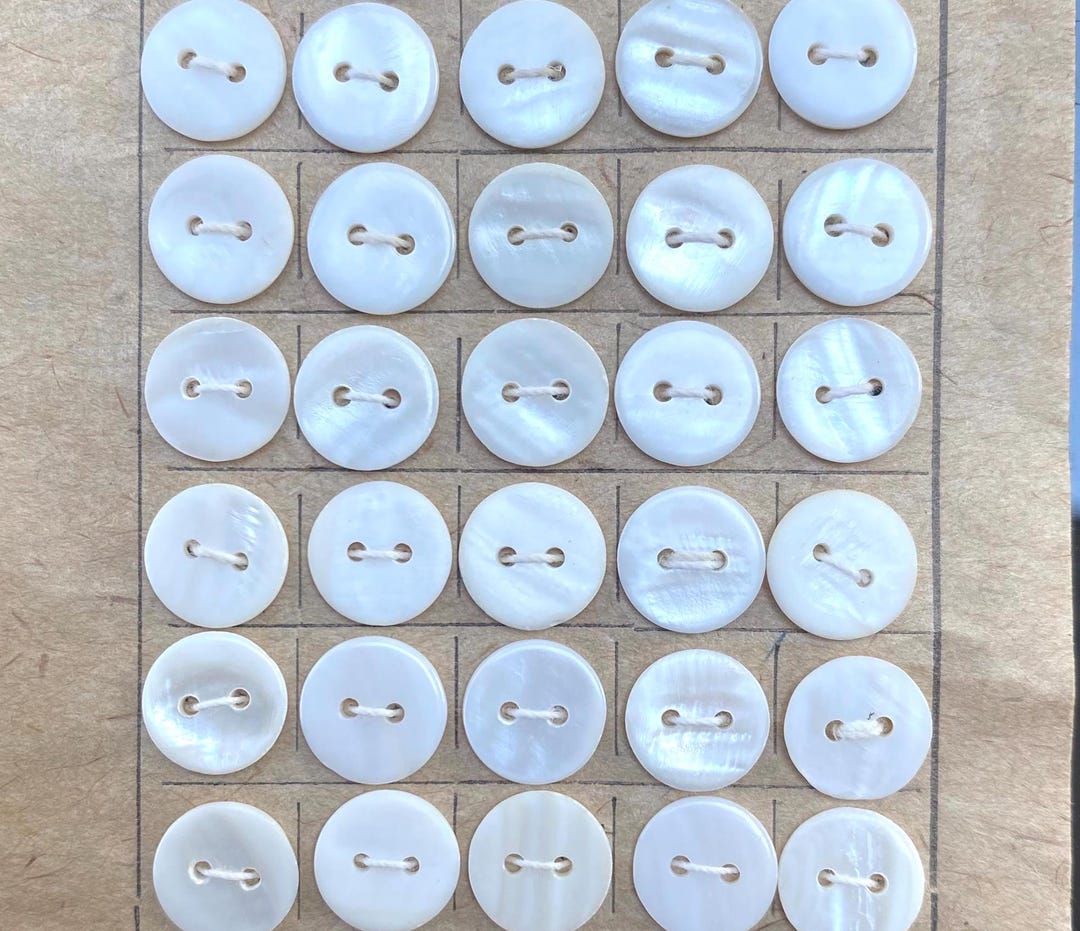SET of 5000 PEARL BUTTONS - 11 Mm Natural Eco Friendly Shell Buttons ...