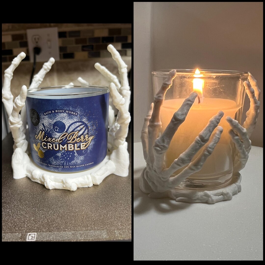 Skeleton Hand Candle Holder - Votive or 4” Candle - Etsy