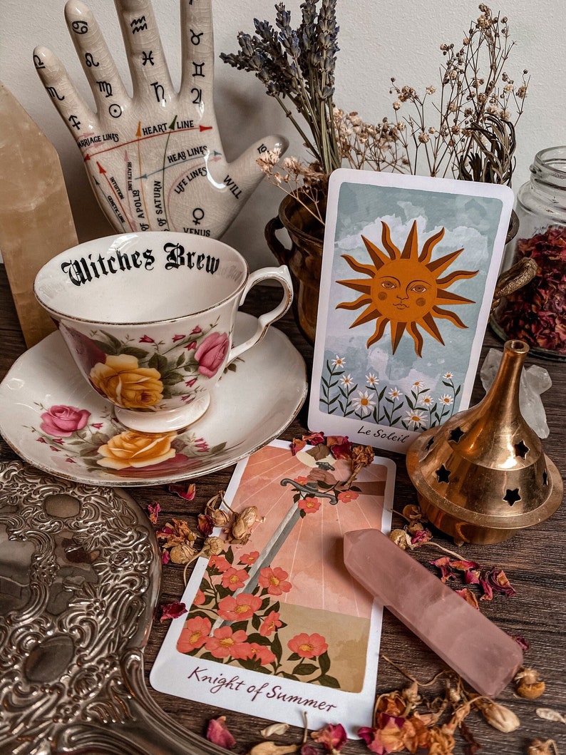 6 Months of Predictions Tea Leaf Reading and 3 Question Tarot - Etsy