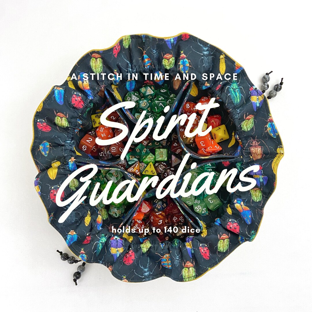 Spirit Guardians Beetles Insects Linen Druid Cleric Dice Bag Drawstring ...
