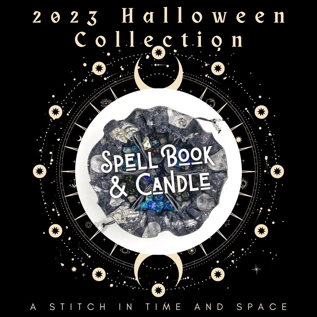 Spell Book & Candle | Halloween Archives | MEDIUM Size | Holds 140 Dice ...