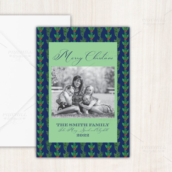 Blue Christmas Cards - Etsy
