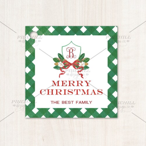 Personalized Printable Christmas Gift Tags Template Editable - Etsy