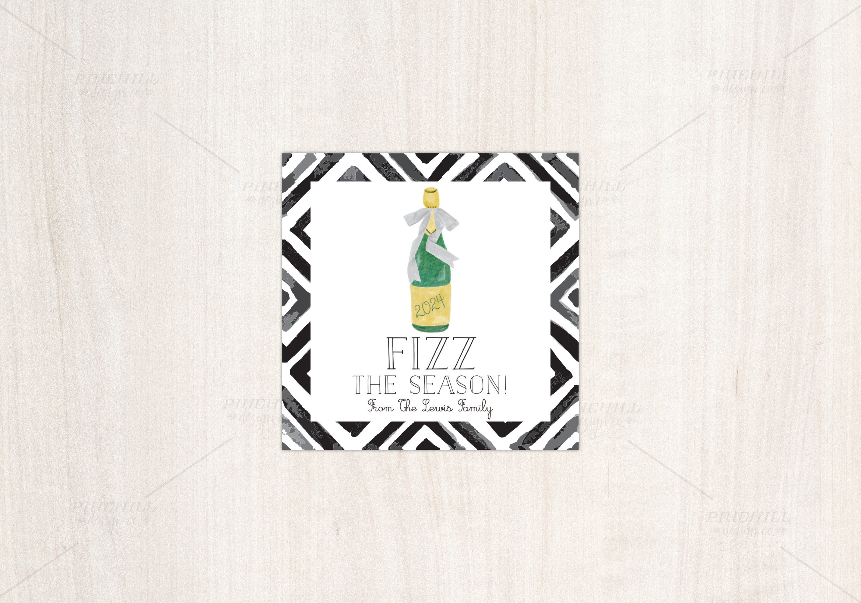 New Years Eve Gift Tags Printable Editable - Etsy