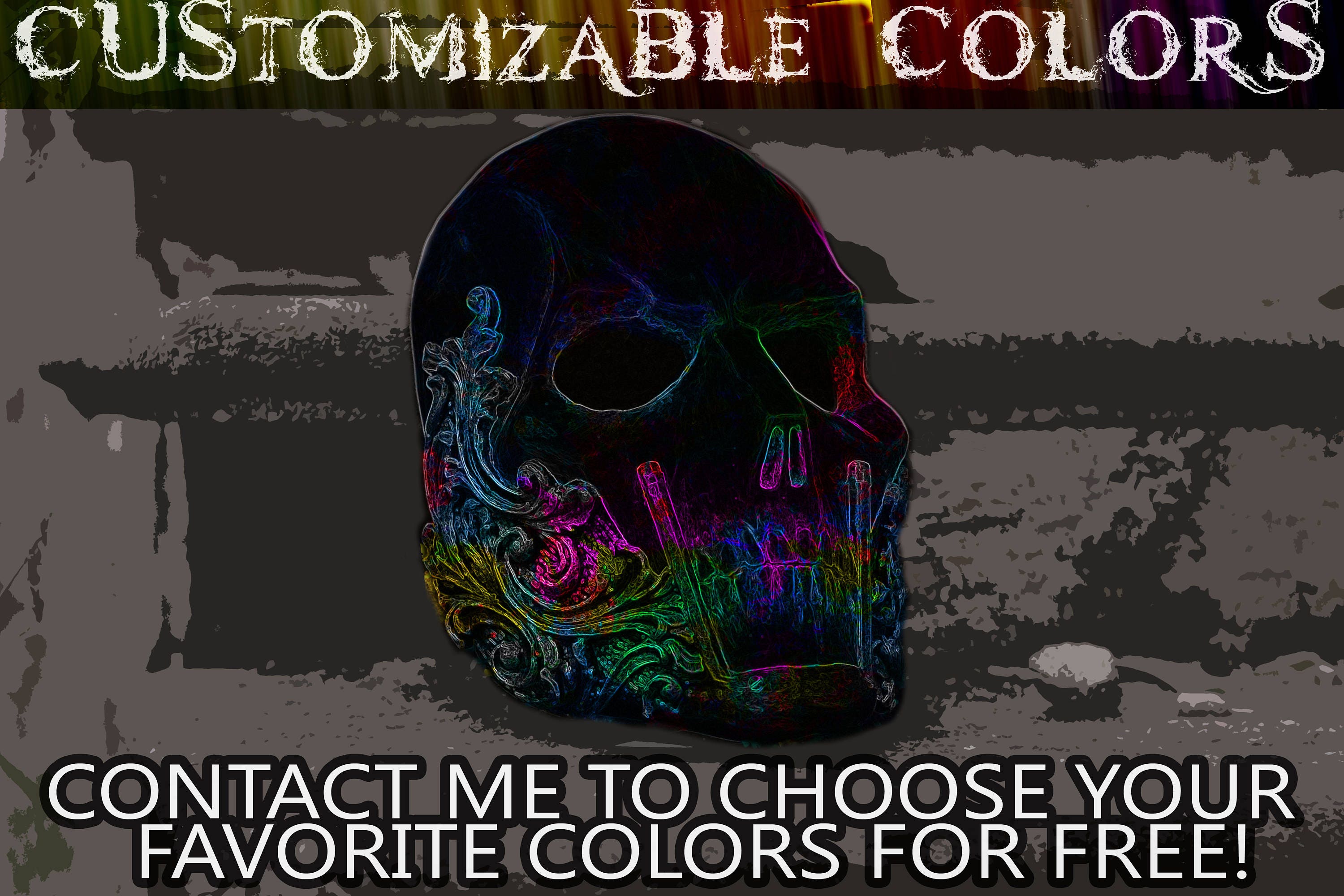 DEATH DEALER resin Full-face Gas Mask - Etsy