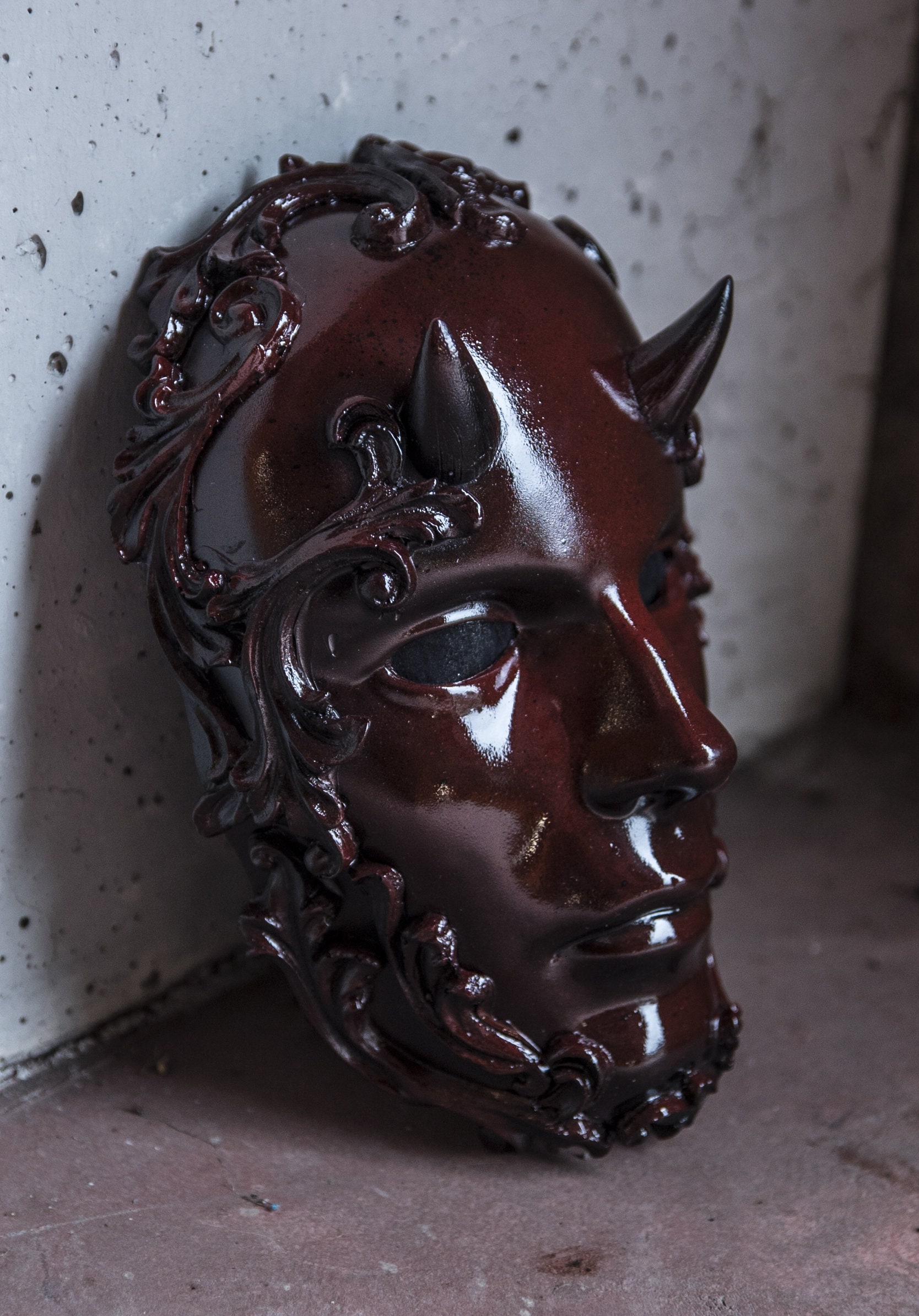 MR HELL resin Full-face Venetian Mask - Etsy