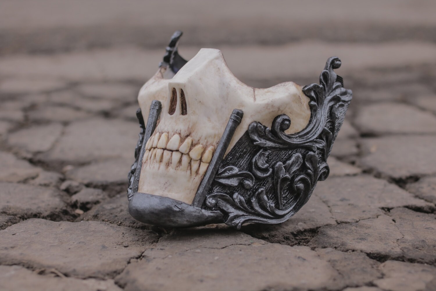 THE RAIDER resin Half-face Skull Mask - Etsy Denmark