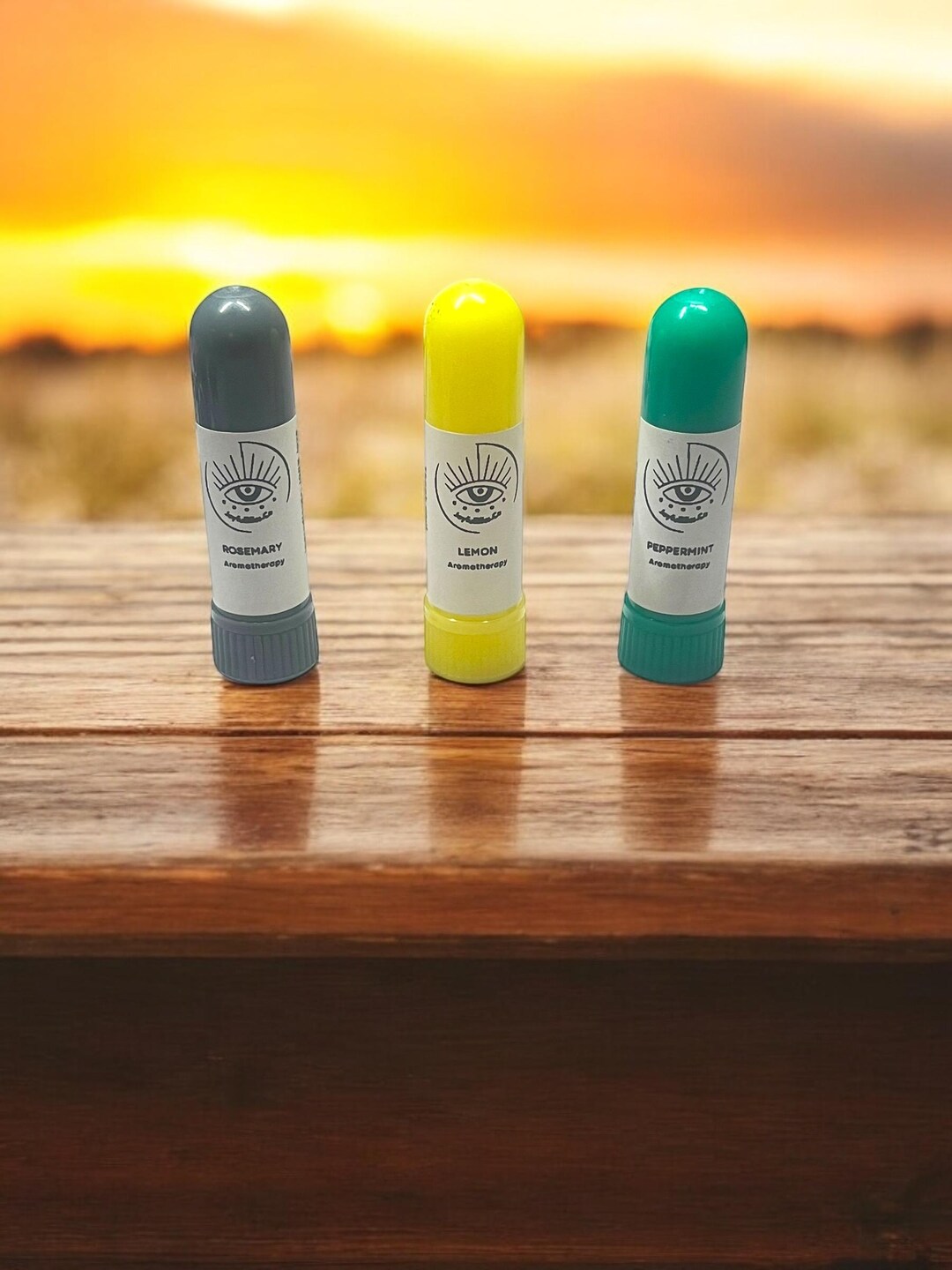 Mind & Body Vitality Aromatherapy Inhaler Trio – Rosemary, Lemon ...