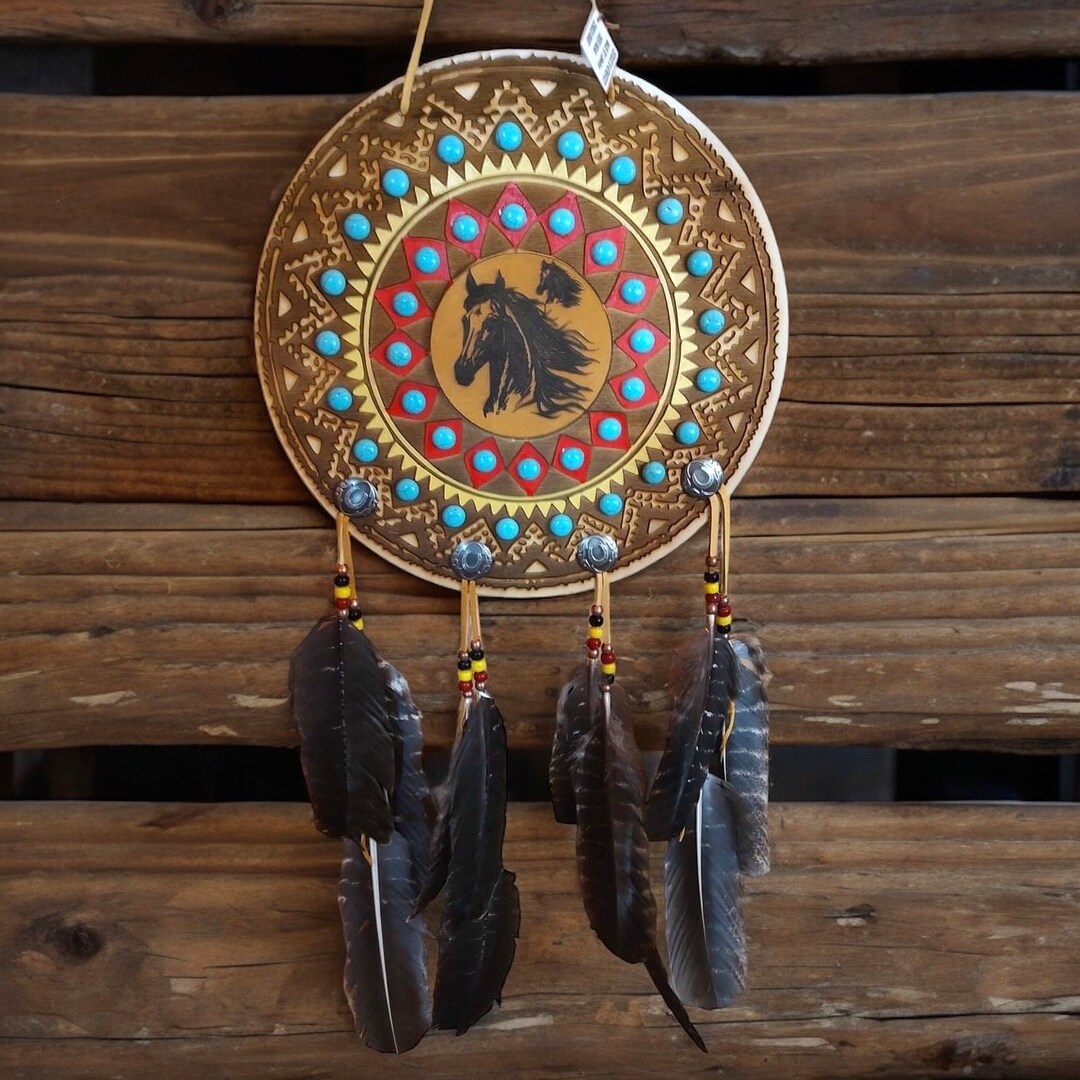 Native American Authentic Handcrafted Spirit Shields Laser Engraved ...