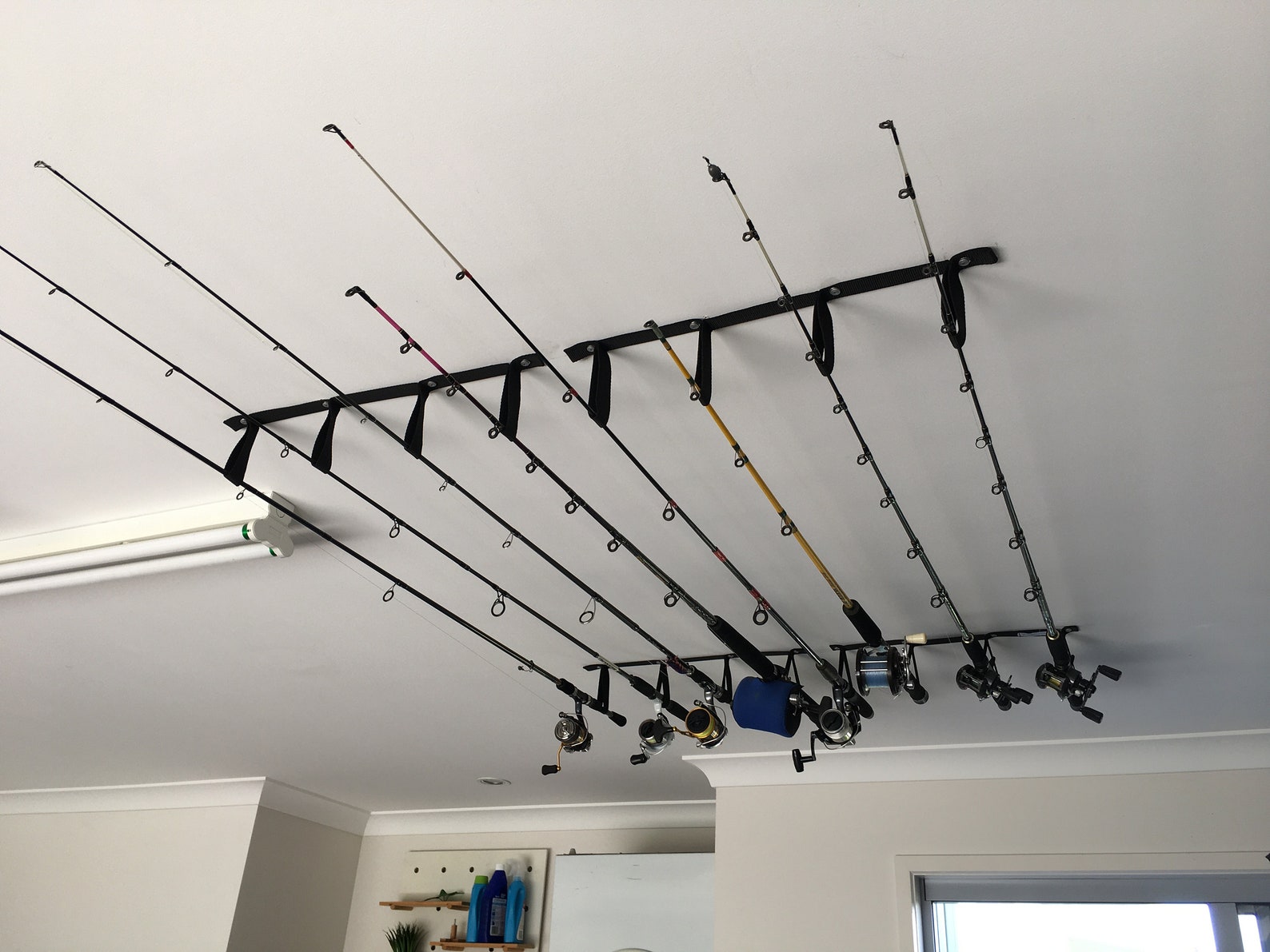Fishing Rod Storage Rack Ceiling or Wall Mount 8 X Rods - Etsy