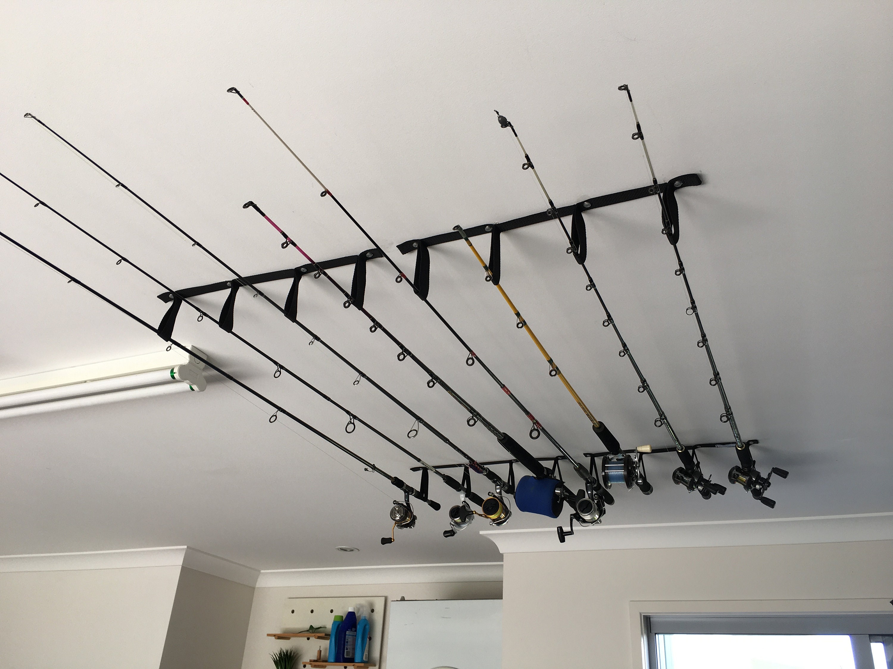 Fishing Rod Storage Rack Ceiling or Wall Mount 8 X Rods - Etsy