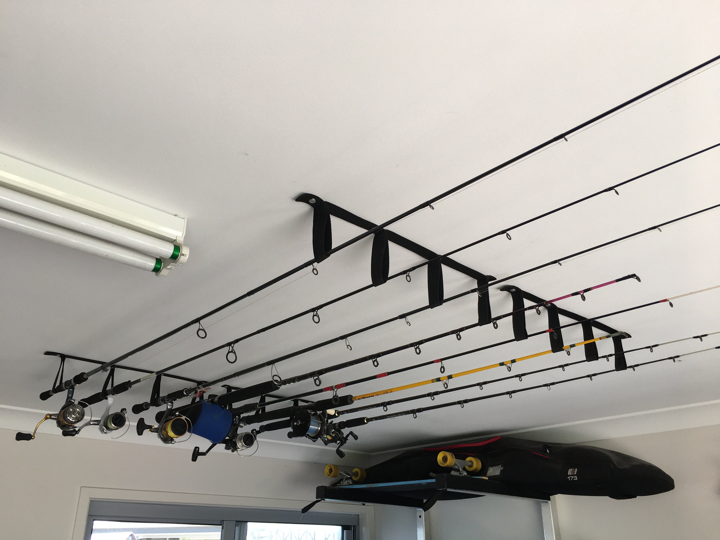 Fishing Rod Storage Rack Ceiling or Wall Mount 8 X Rods - Etsy