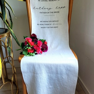 RESERVED in Memory - Memorial Chair Sign, Memorial Wedding Sign ...