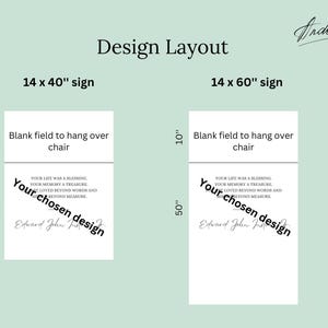 IN LOVING MEMORY Chair Sign, Memorial Wedding Sign, Wedding Fabric Sign ...