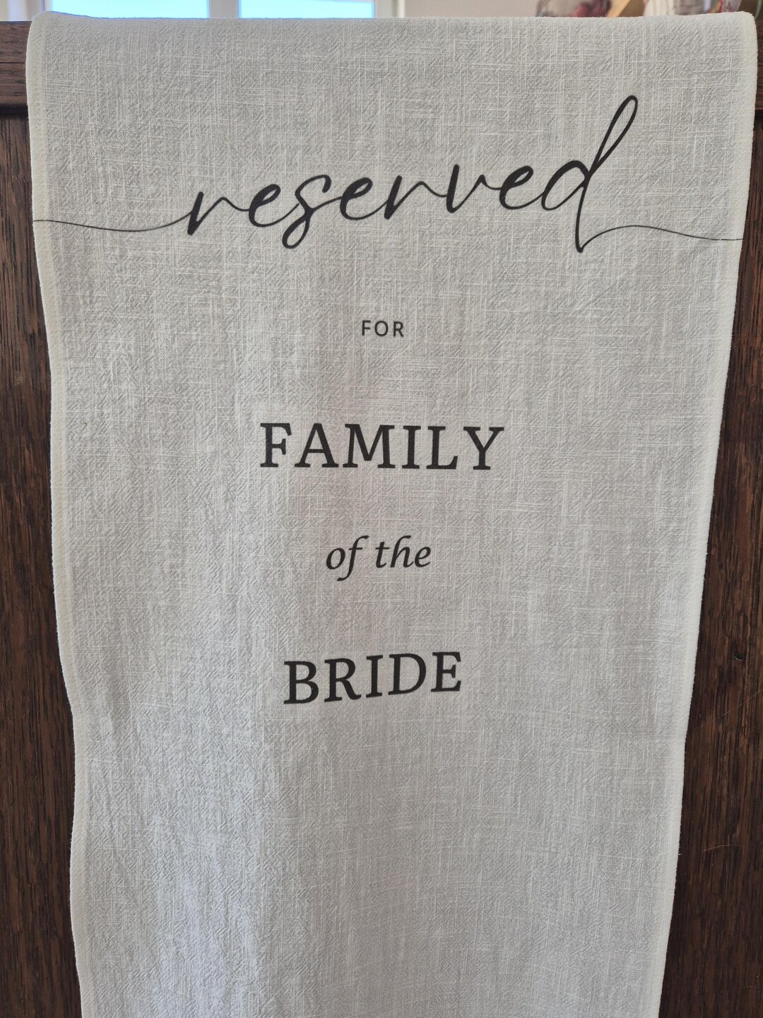 Cuch Pew Sign - Reserved Seating in Church, Reserved for Family - Etsy