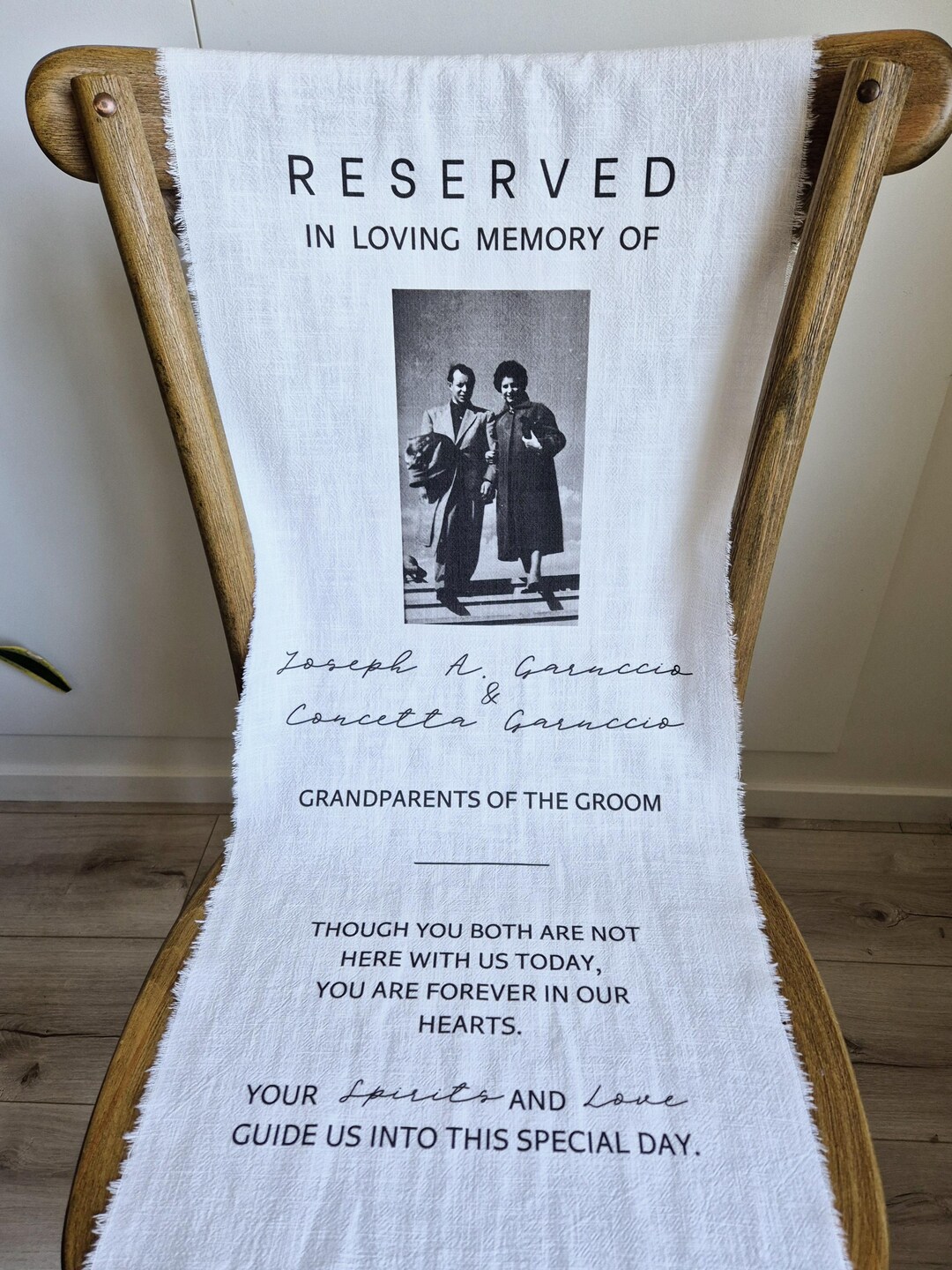 PHOTO MEMORY Sign - Memorial Chair Sign, Memorial Wedding Sign, Wedding ...