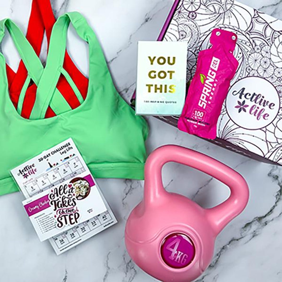 Workout Gift Box, Actlive Life Fitness and Motivation Box, Active Women ...