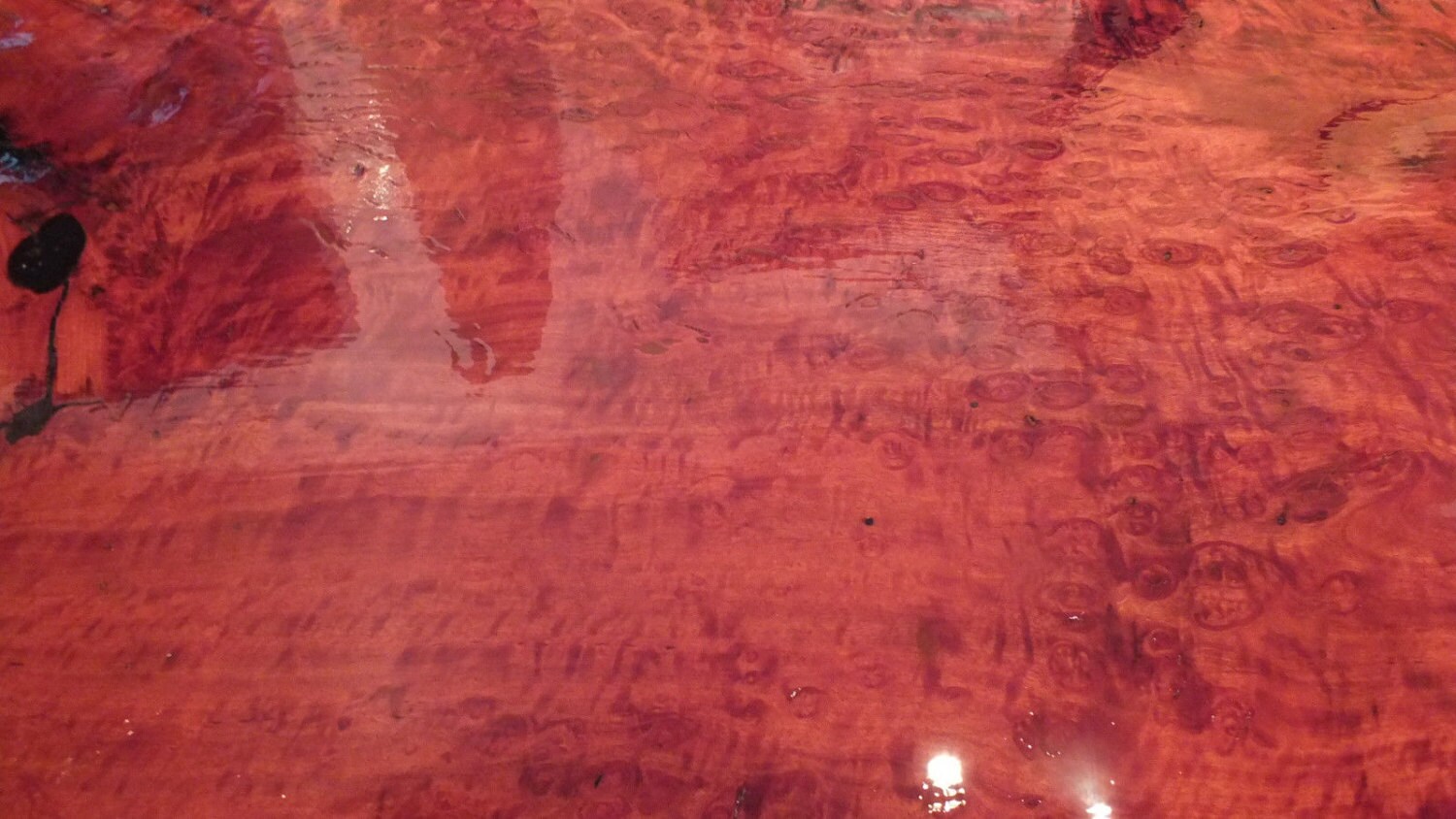Redgum Slab Table Desk Top Approx 1500x800mm Birdseye Figuring Feature ...