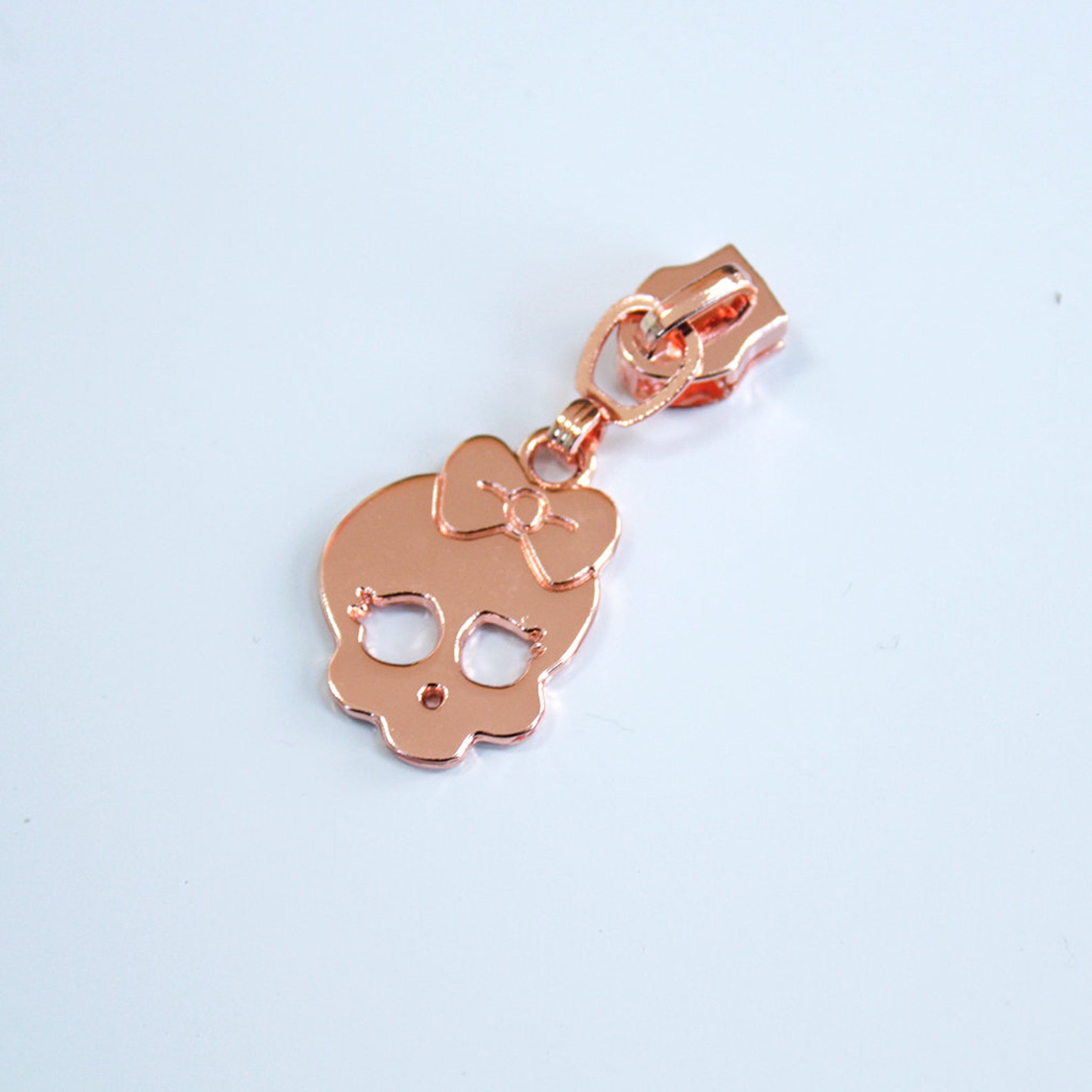 Size #5 Lady Skull Zipper Pulls, Purse Zipper Pulls, Zipper Pulls - Etsy