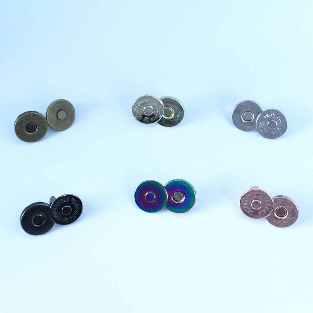 Slim Magnetic Snaps (5 Sets) - Etsy