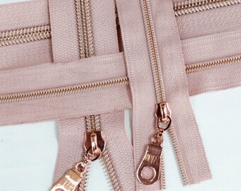 Size 5 Purple Zipper by the Yard With Rainbow Coil 5 Yards - Etsy