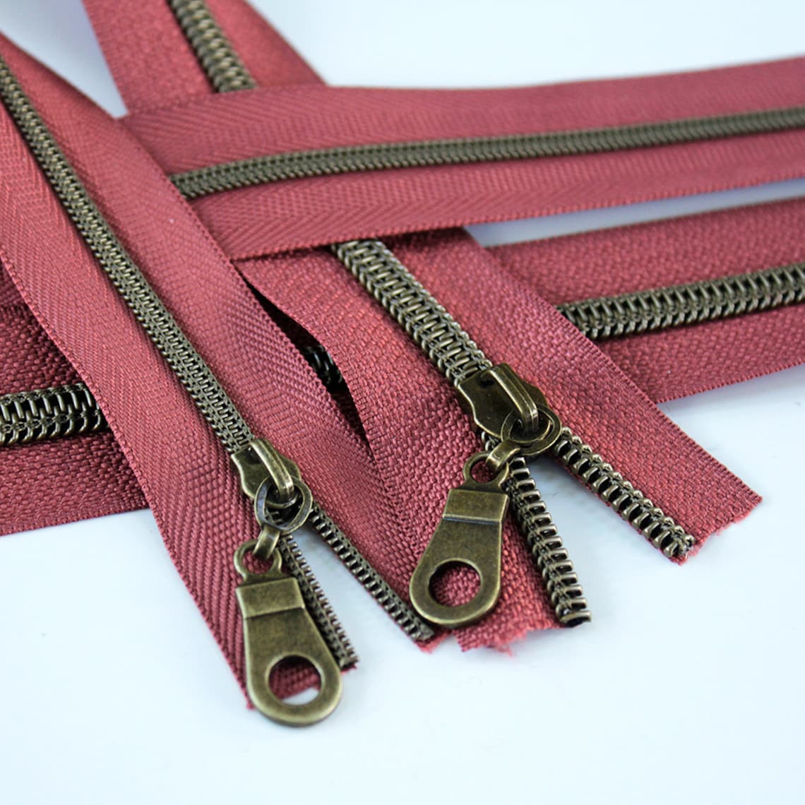 Size 3 Brick Zipper With Antique Bronze Coil 5 Yards & 15 - Etsy