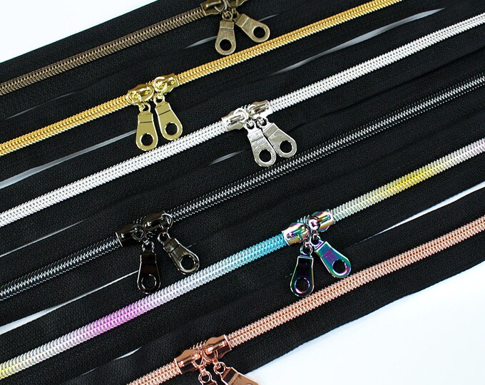 Size 3 Cork Colors Zipper Kit 2 5 Yards of 3 Nylon Zipper - Etsy