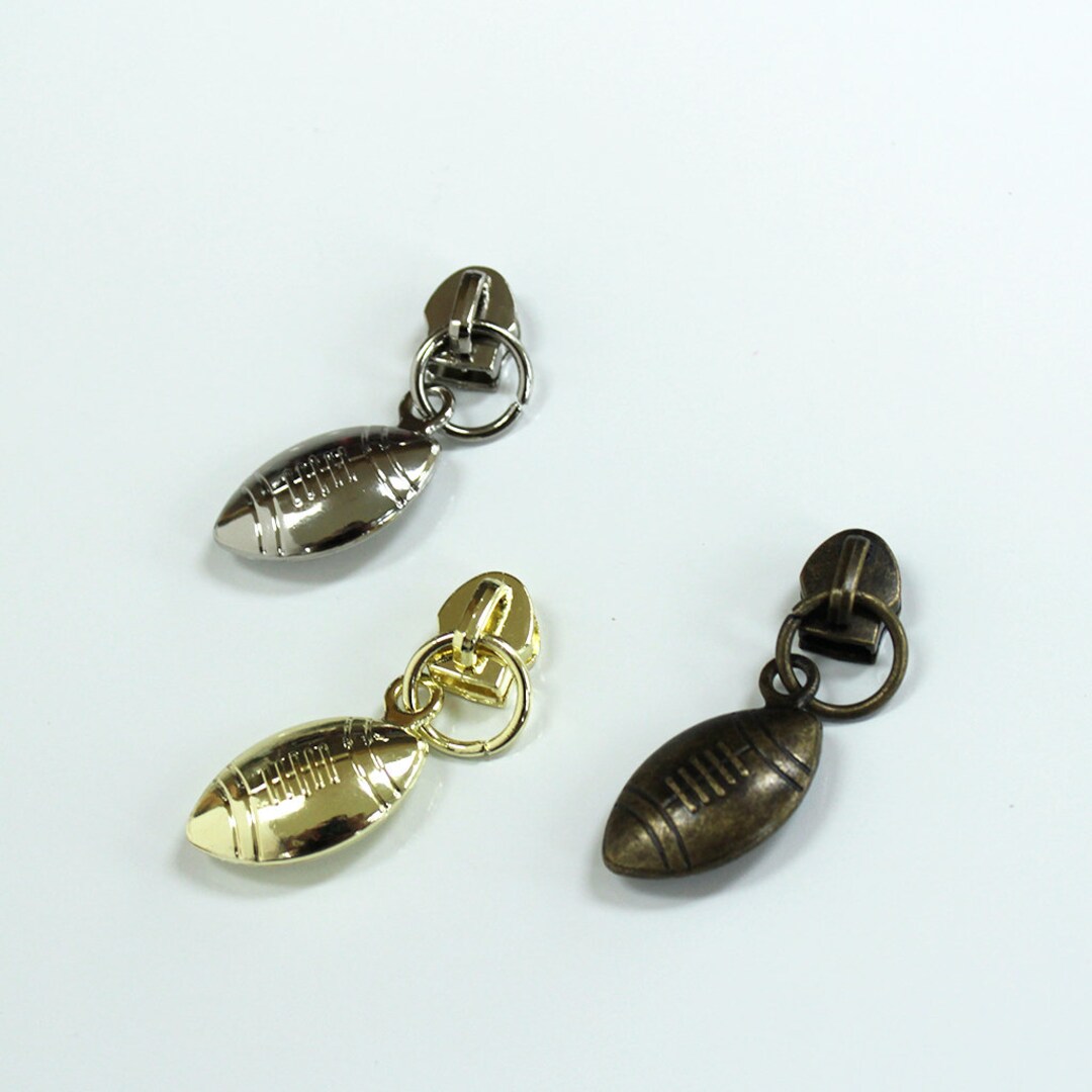 Size #5 Football Zipper Pulls, #5 Football Pulls, Purse Zipper Pulls - Etsy