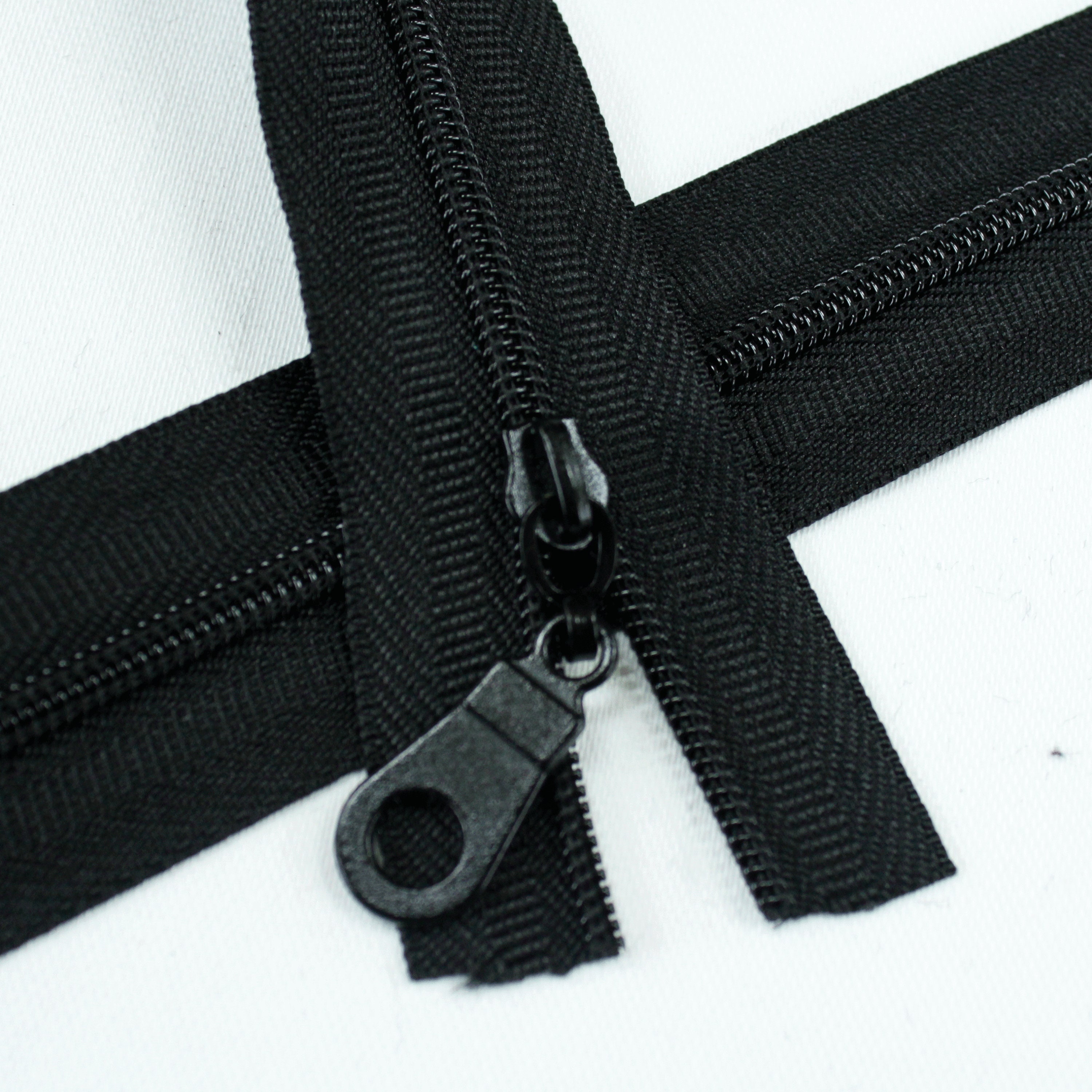 Size 3 Black Zipper With Black Coil 5 Yards & 15 Regular - Etsy