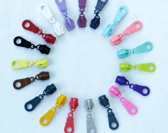 Size 3 Non-locking regular Zipper Pulls for Nylon Coil - Etsy